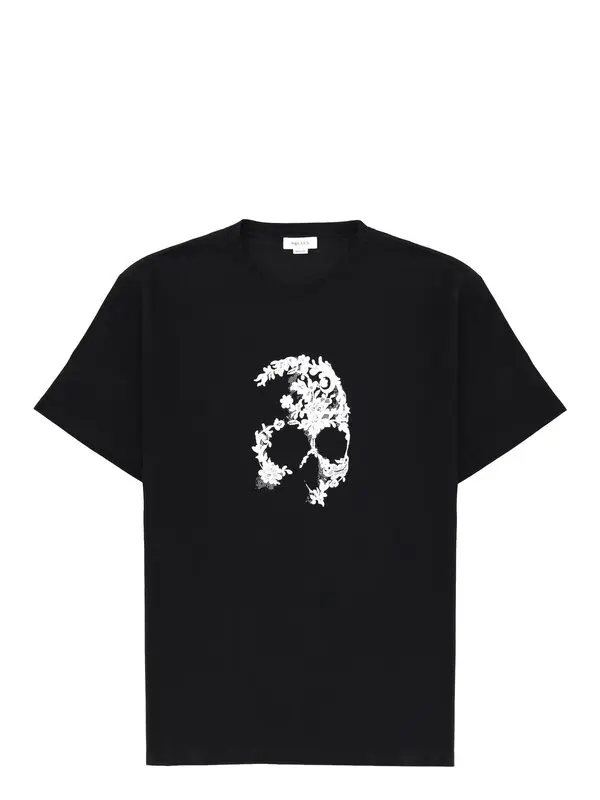Alexander McQueen Skull Motif" T-shirt - Black