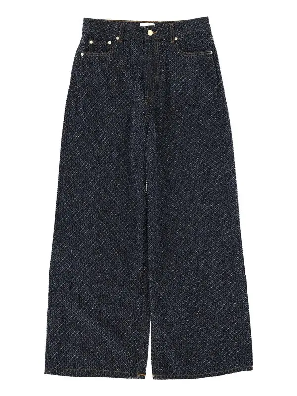 GANNI Tweed Jeans - Denim