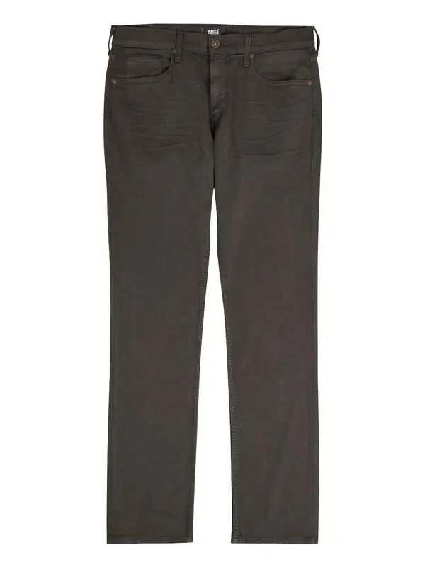 Paige Federal Slim Straight-leg Jeans - Charcoal
