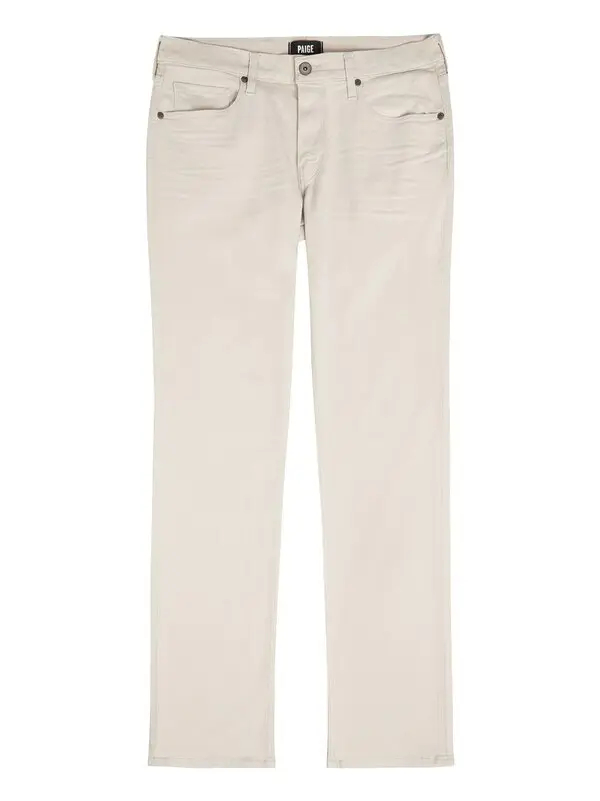 Paige Federal Slim Straight-leg Jeans - Ecru