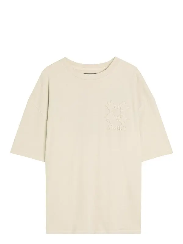 Amiri Quad Logo-appliquéd Cotton T-shirt - Ivory
