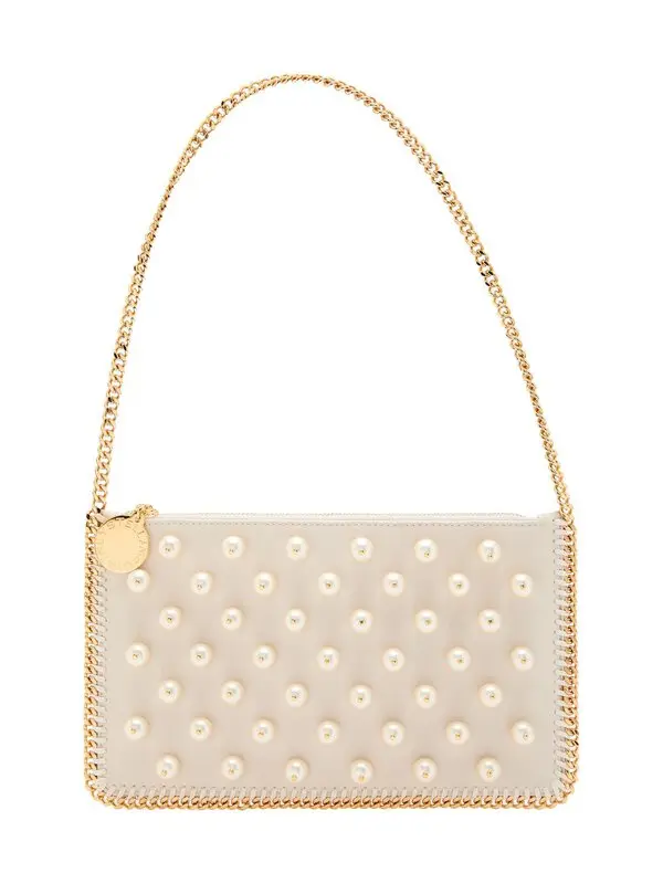 Stella McCartney Falabella Embellished Shoulder Bag - White