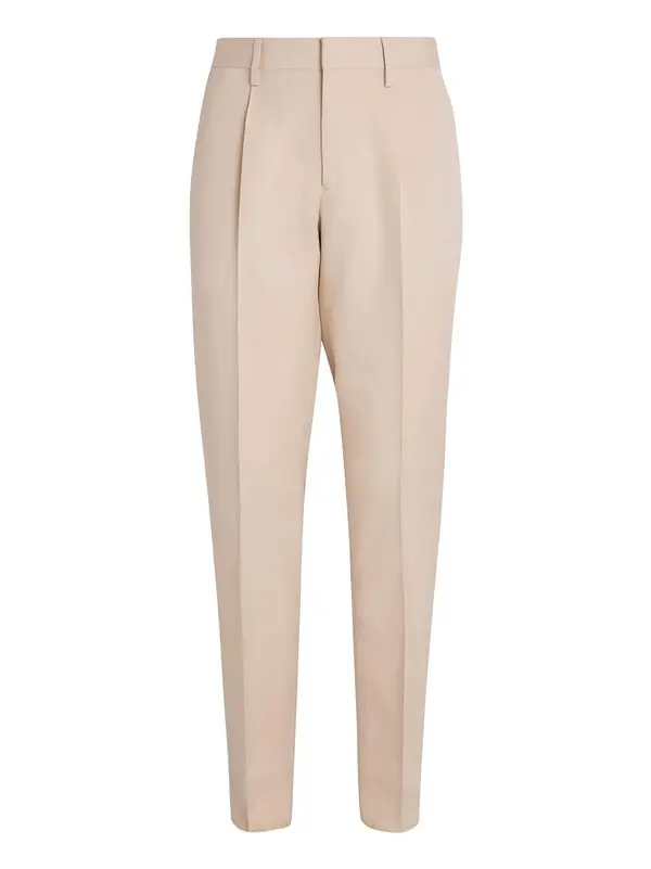 LARDINI Wool-blend Trousers - Beige