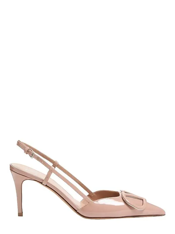 Valentino Garavani Vlogo Slingback Pumps - Dusty Rose