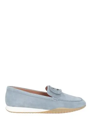 Hogan Loafers In Leather - Blue