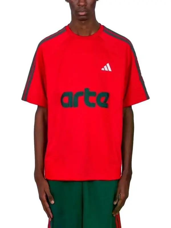 Adidas X Arte Antwerp 3-stripes-logo T-shirt - Red