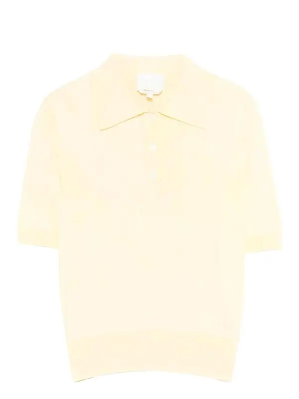 A.p.c. Logo-detail Polo Top - Yellow