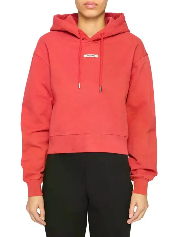 Jacquemus Grosgrain Hoodie - Red
