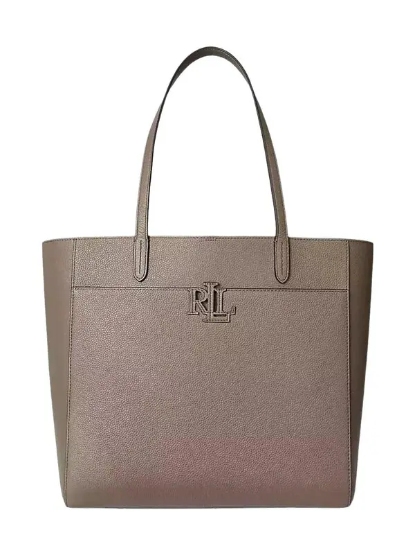 Ralph Lauren Large Cameryn Logo-plaque Tote - Brown
