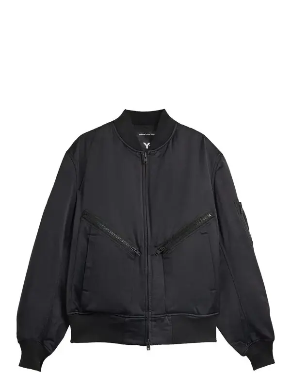 Adidas Zip-up Bomber Jacket - Black