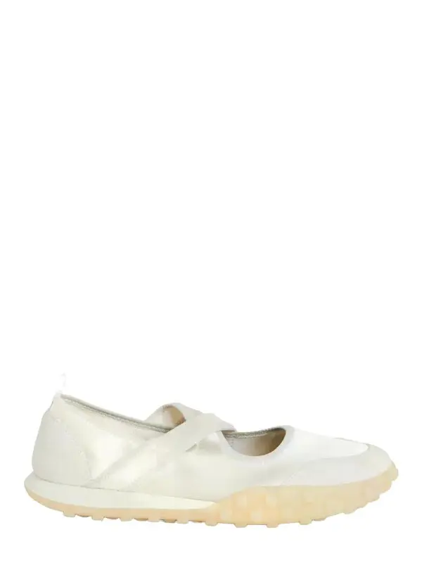 JIL SANDER Cross-over Ballerina Flats - White