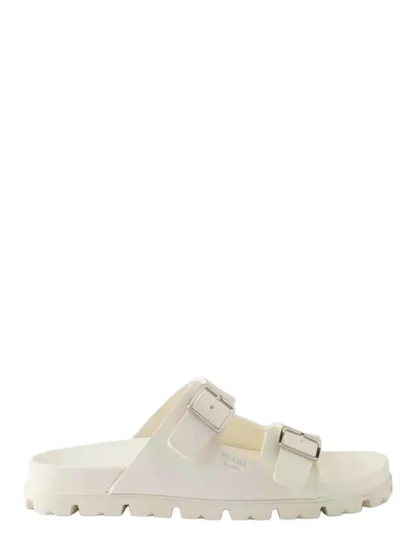 Prada Buckle Strap Sandals - Neutrals