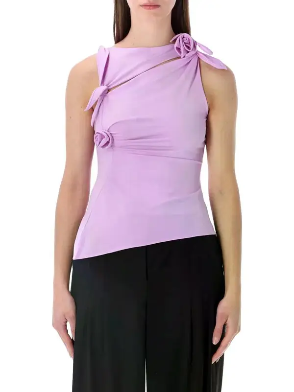 Coperni Floral-knot Top - Purple