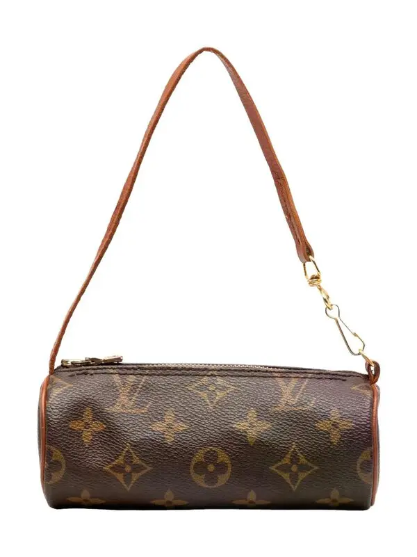 LOUIS VUITTON Monogram Papillon Pochette Handbag - Brown