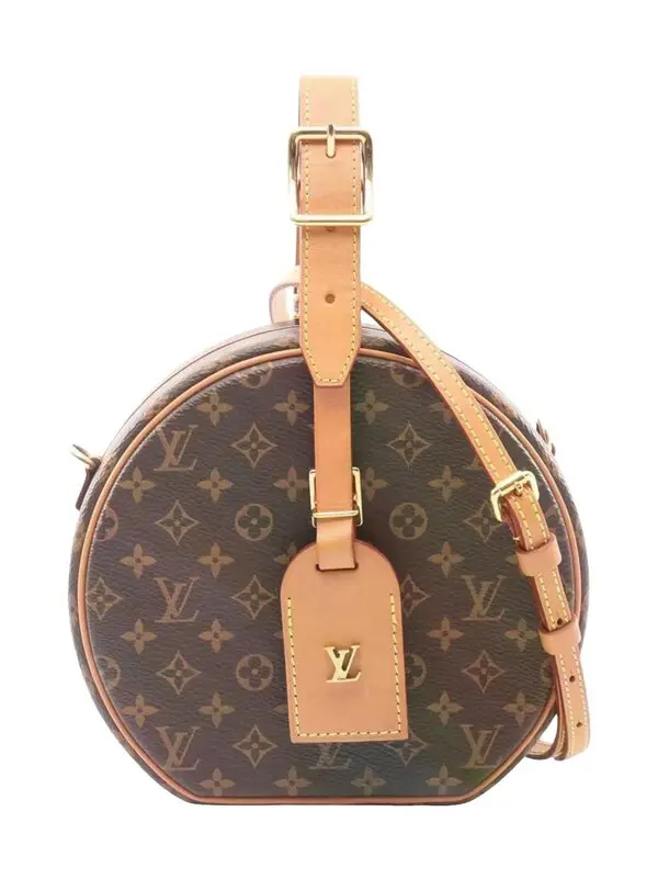 LOUIS VUITTON 2019 Monogram Petite Boite Chapeau Satchel - Brown
