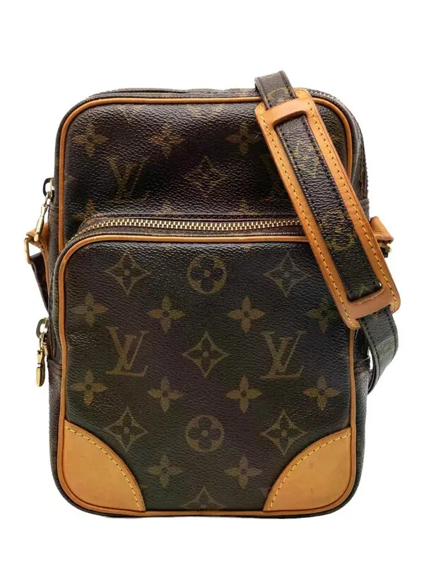 LOUIS VUITTON 2001 Monogram Amazone Crossbody Bag - Brown