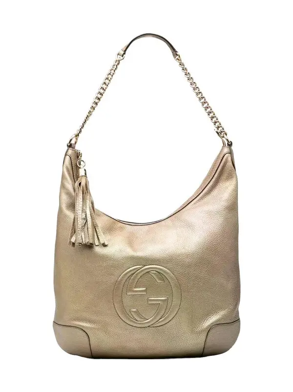 Gucci Metallic Leather Soho Shoulder Bag - Gold