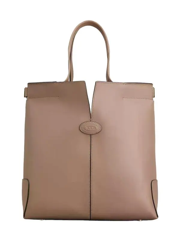 TOD'S Di Folio Shopping Tote - Neutrals