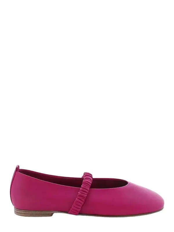 KENNEL&SCHMENGER Ruched Strap Ballerina Flats - Pink