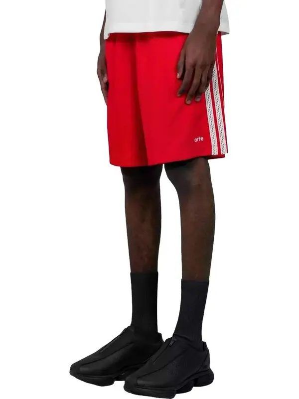 Adidas X Arte Antwerp 3-stripe Shorts - Red