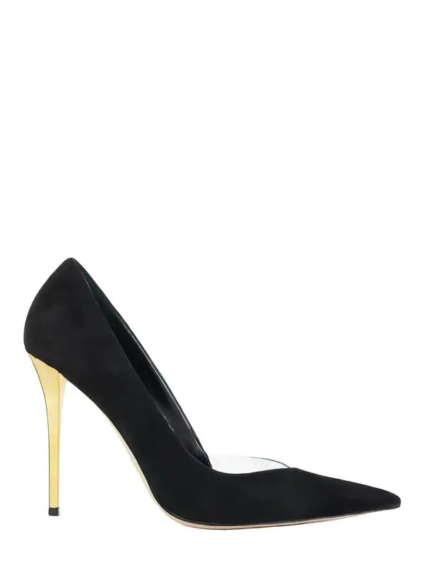 Elisabetta Franchi Suede Stiletto Pumps - Black