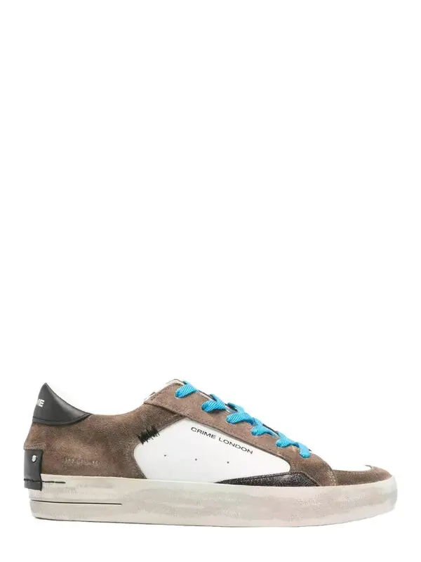 CRIME LONDON Panelled Sneakers - Brown