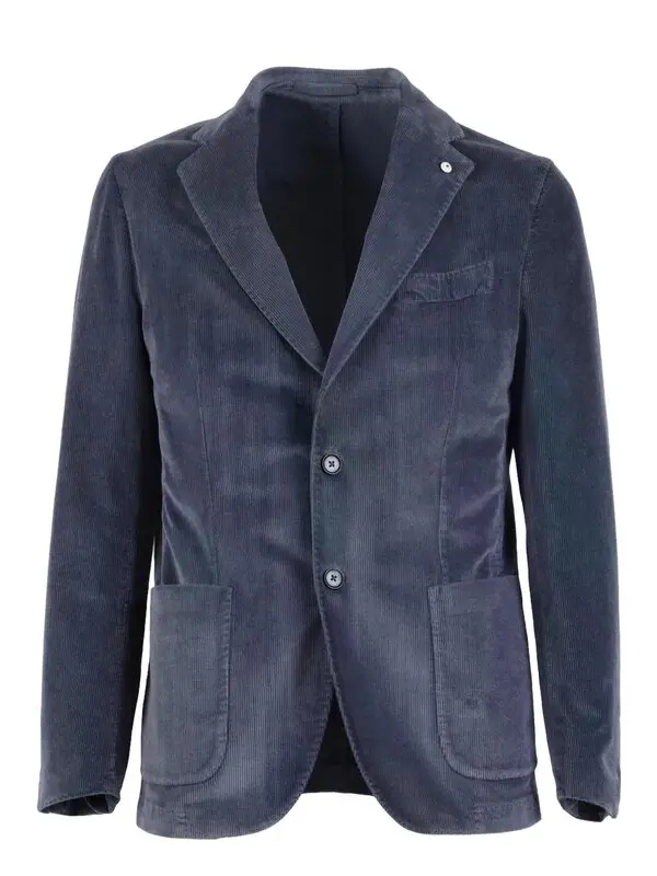 L.B.M. 1911 Buttoned Corduroy Jacket - Blue