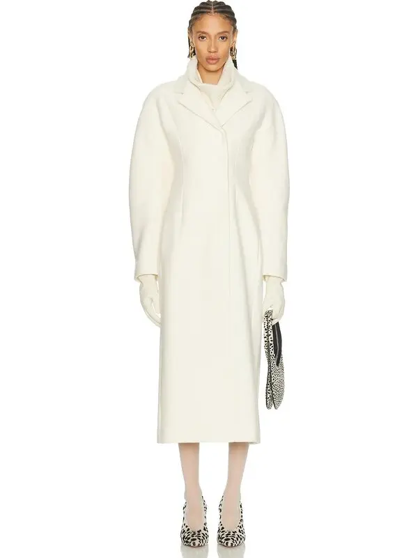 Jacquemus Le Manteau Curvo - Off White