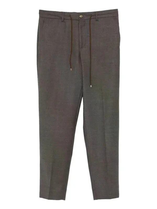 BRIGLIA 1949 Drawstring Trousers - Brown