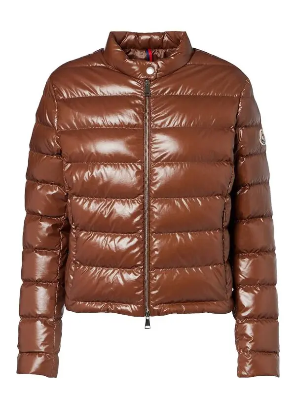 Moncler Papillon Down Jacket - Brown