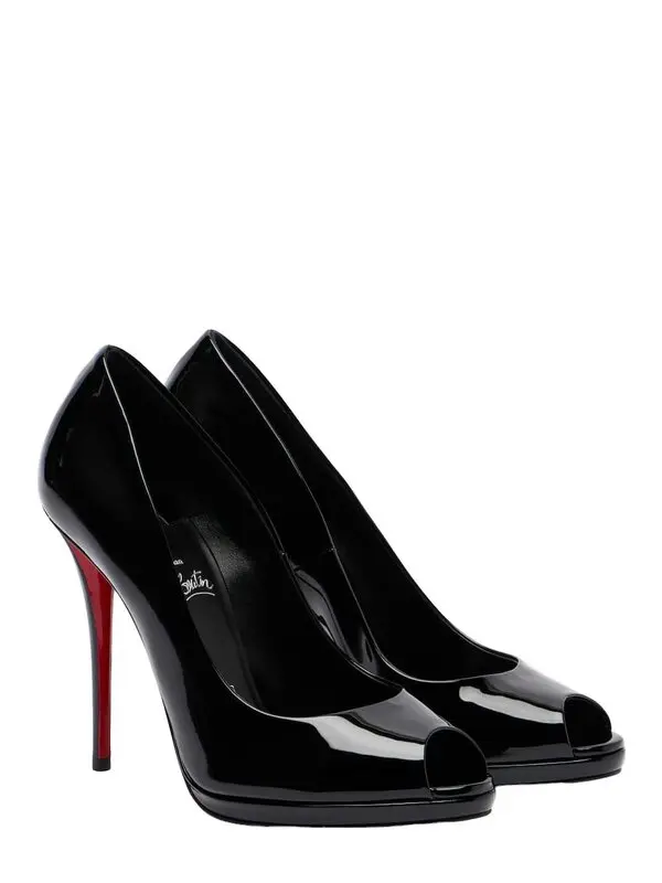 CHRISTIAN LOUBOUTIN Lady Z Peep-toe Pumps - Black