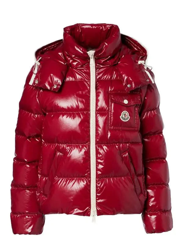 Moncler Andro Hooded Down Jacket - Burgundy