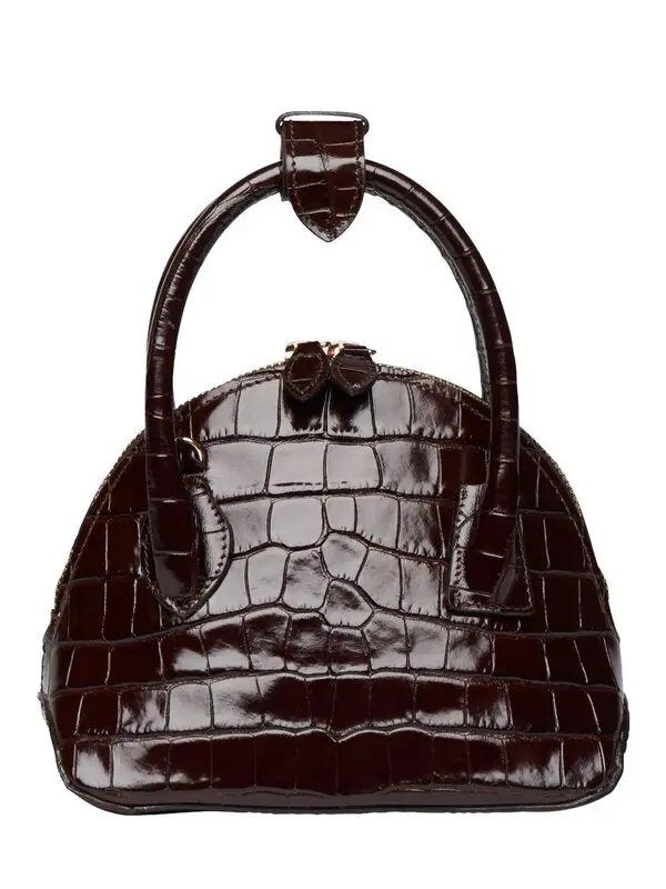 LIFFNER Mini Dome Bag - Dark Brown