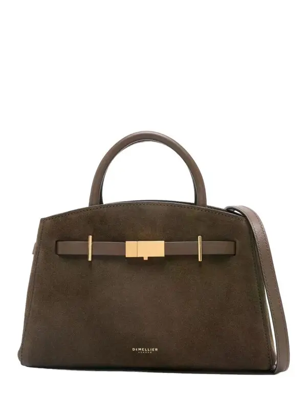 DEMELLIER Small Hudson Suede Tote Bag - Brown