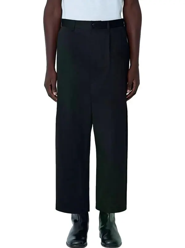 Junya Watanabe Pleated Wide-leg Trousers - Black