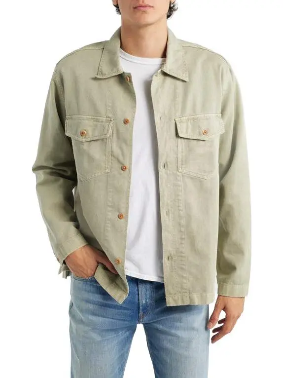 Madewell Cotton Twill Shirt Jacket - Earthen Sage