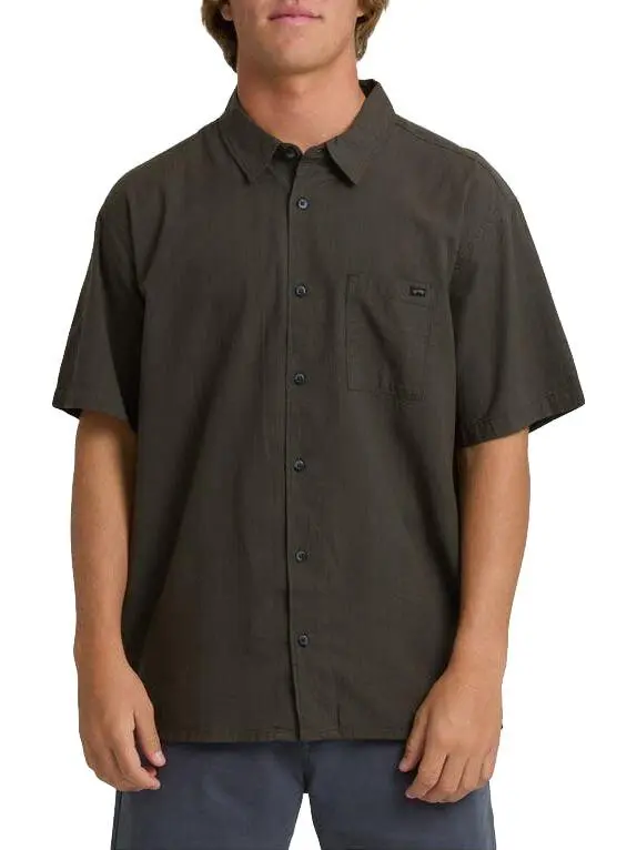 BILLABONG Victoria Short Sleeve Button-down Shirt - Graystone
