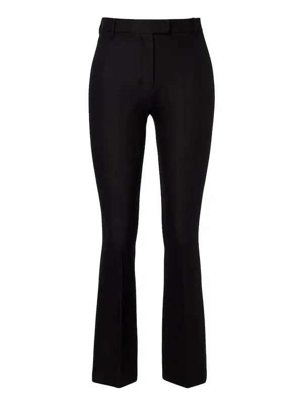 Max Mara Fatina Cropped Straight Pants - Black