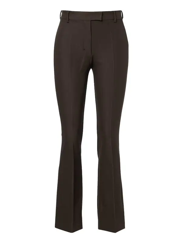 Max Mara Cropped Straight Leg Pants - Green