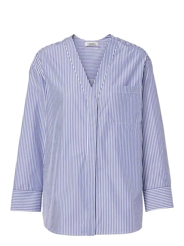 Max Mara Chicca Cotton Poplin Shirt - White