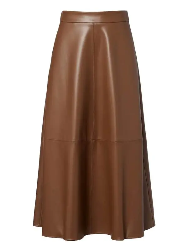 Max Mara Ninfa Paneled Midi Skirt - Brown