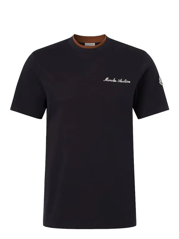 Moncler Archivio Cotton Jersey T-shirt - Blue