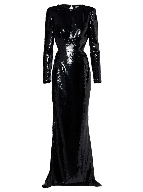 Stella McCartney Sequined Gown - Black