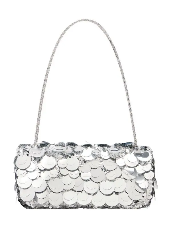 Rabanne Sparkle Sequin Shoulder Bag - Silver