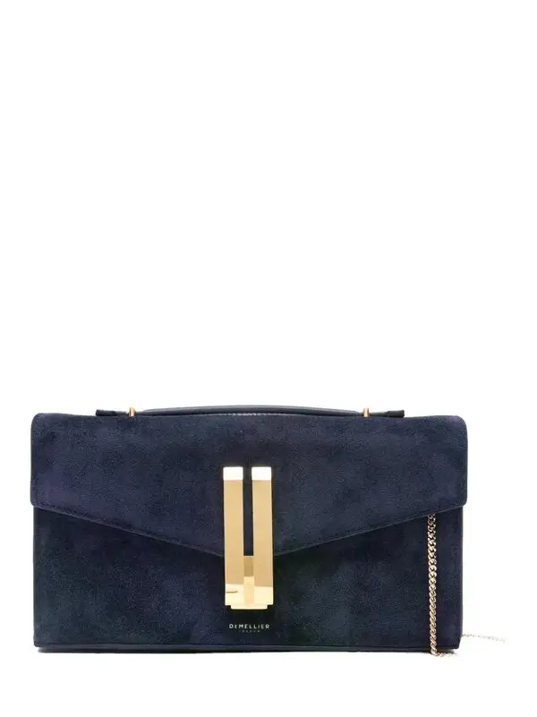 DEMELLIER Vancouver Suede Clutch - Blue