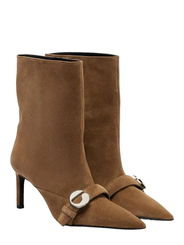 Coperni Suede Ankle Boots - Brown