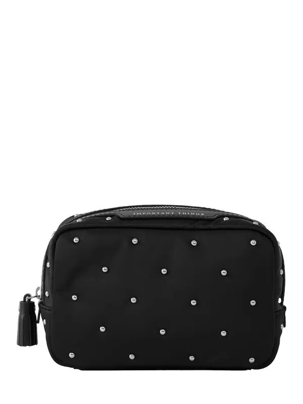 ANYA HINDMARCH Important Things Cosmetics Case - Black