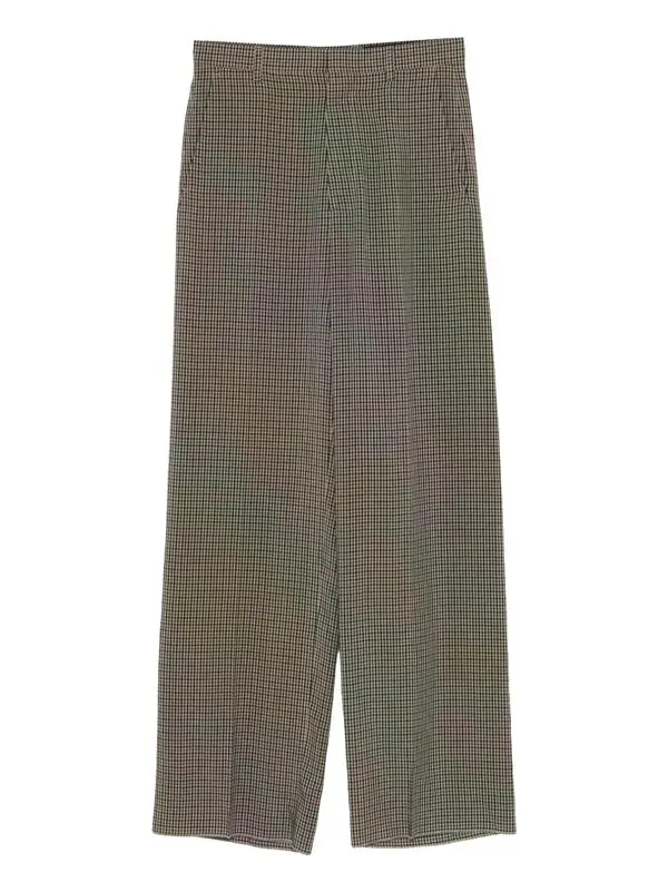 Balenciaga Checked Trousers - Brown