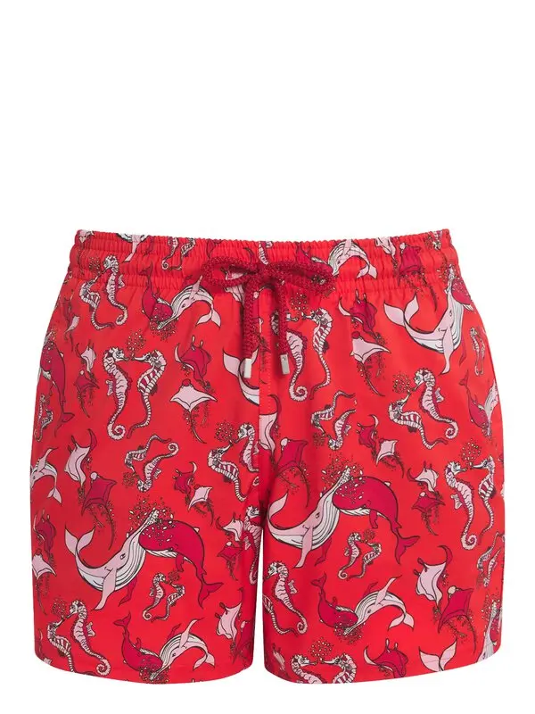 Vilebrequin Printed Moorise Swim Shorts - Red