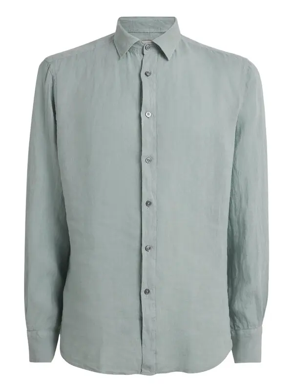 Canali Linen Shirt - Green